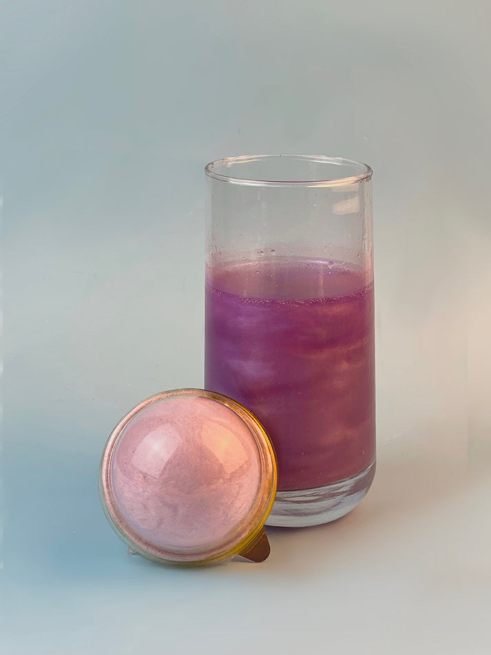 Purple Cotton Candy Glitter Bomb – Funky Candy Fluff
